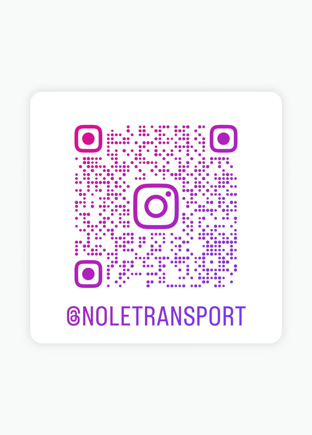 Follow us on instagram – Nole Transport Logistic
